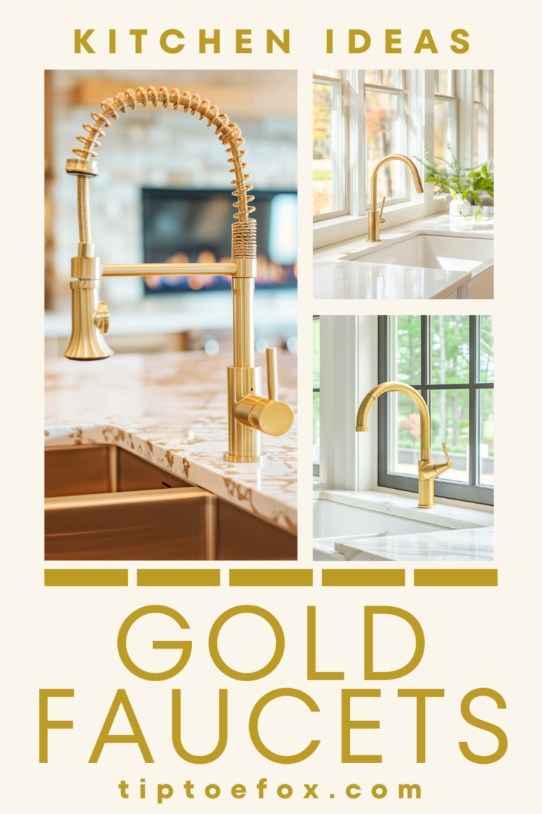 10 Gold Kitchen Faucet Ideas to Complete Your New Kitchen – Tiptoe Fox