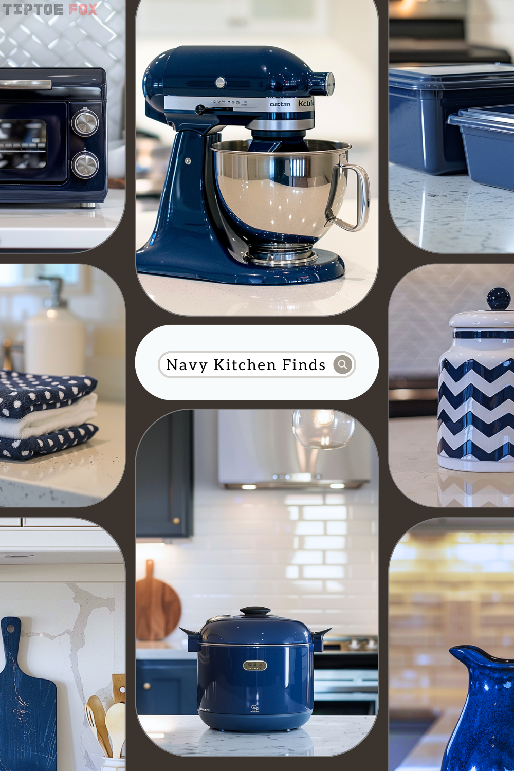 20 Must Have Navy Blue Kitchen Finds from Amazon – Tiptoe Fox