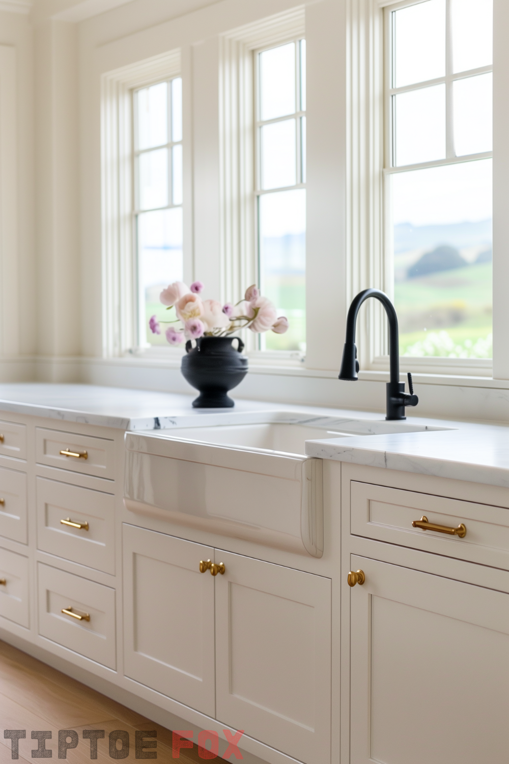 White Kitchen Ideas With Gold Hardware for a Clean & Sophisticated Look ...