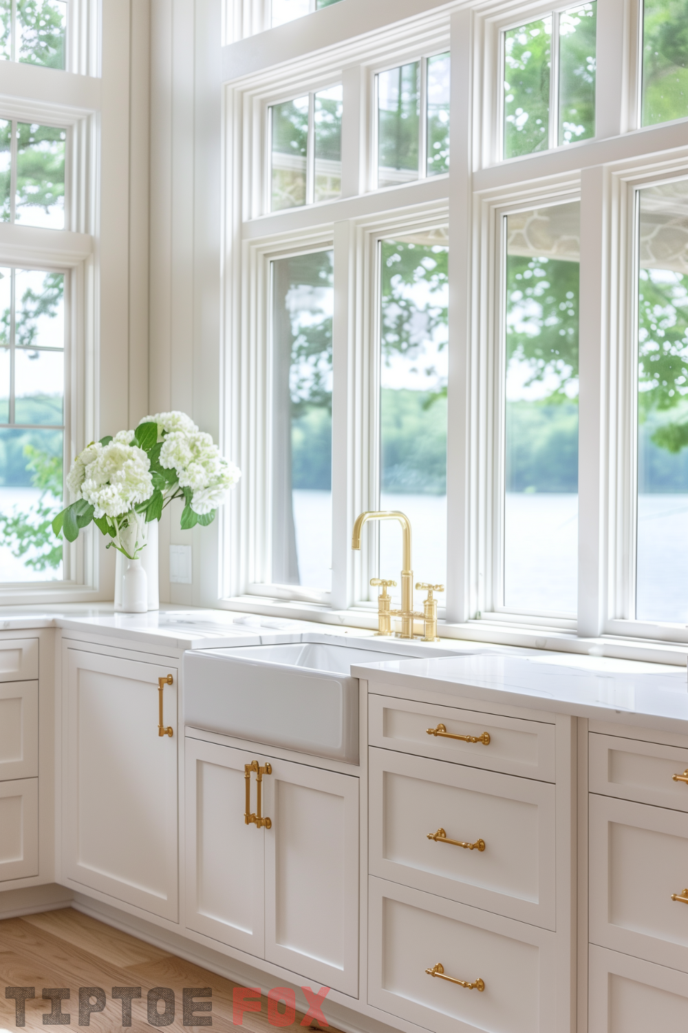 White Kitchen Ideas With Gold Hardware for a Clean & Sophisticated Look ...