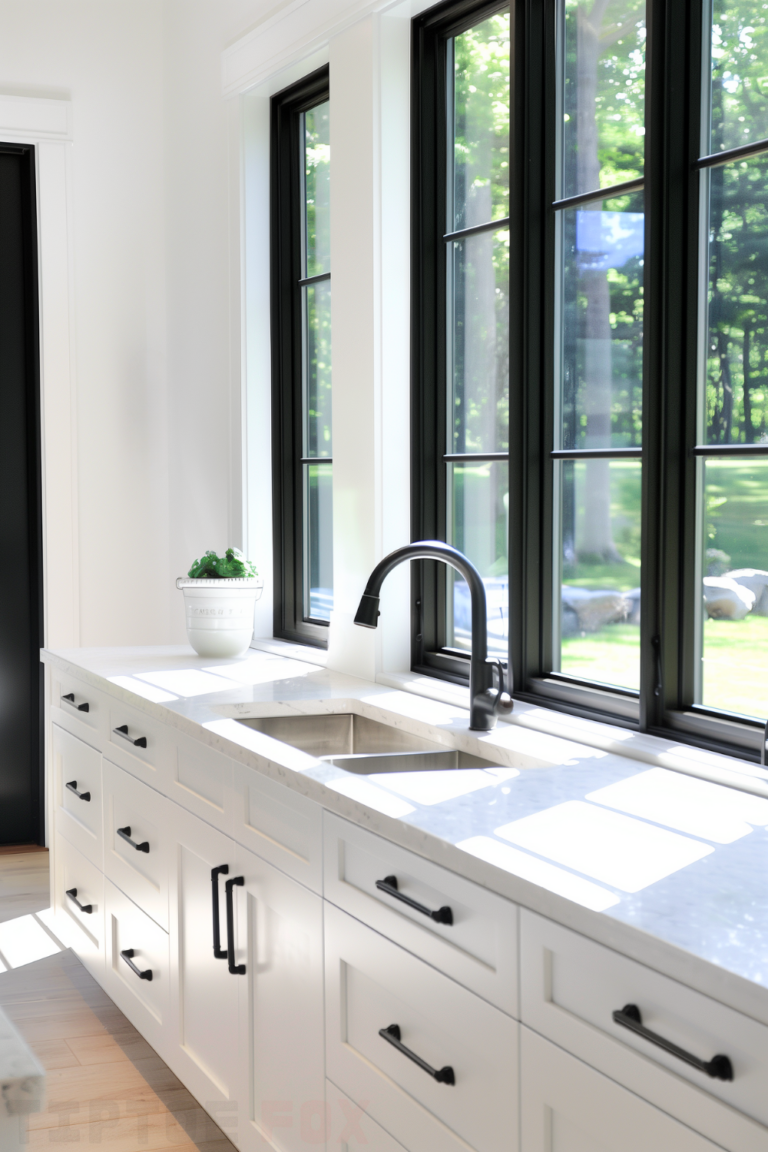 White Kitchen Ideas With Black Hardware for a Modern & Sophisticated ...