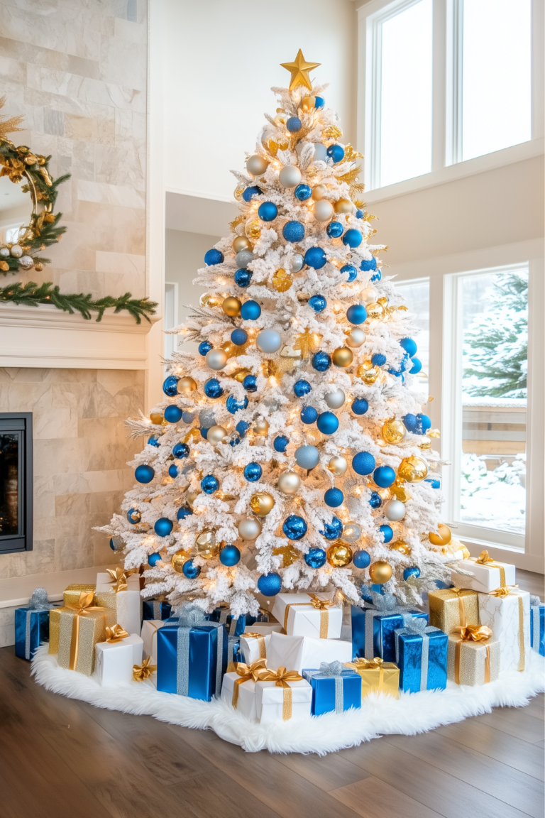 30+ White Christmas Tree with Gold Decorations Ideas to Make Your ...